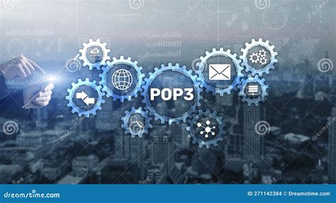 Pop3 Protocol It Technology Internet Concept Stock Illustration