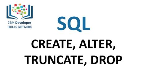 SQL COMANDOS DDL YouTube