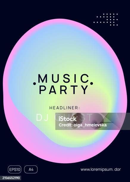 일렉트로 배너 전자 및 쇼 디자인 초대장 모양에 대 한 미래 배경입니다 브로셔용 Wave Glitch 리니어 뮤직 페스트 분홍색과 파란색 전기 배너 Dj에 대한 스톡 벡터