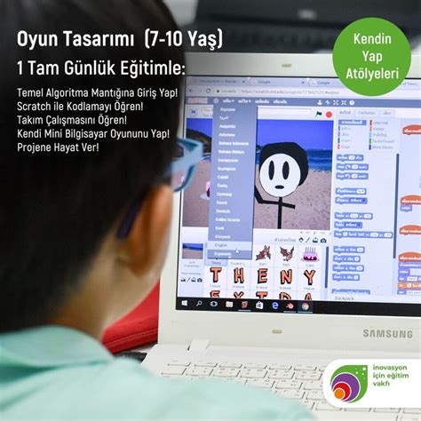 Scratch ile Kendi Oyununu Yap Yaş İnovasyon İçin Eğitim Vakfı