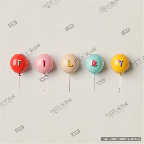 Ai创作图英文气球 彩球装饰墙 挂钩创意 静电气球贴纸 创意几何挂件 挂签贴墙 挂件创意墙面装饰 1字型气球 气氛装饰挂件 装饰品墙面挂件