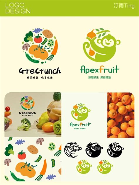 果蔬 Logo 花瓣网