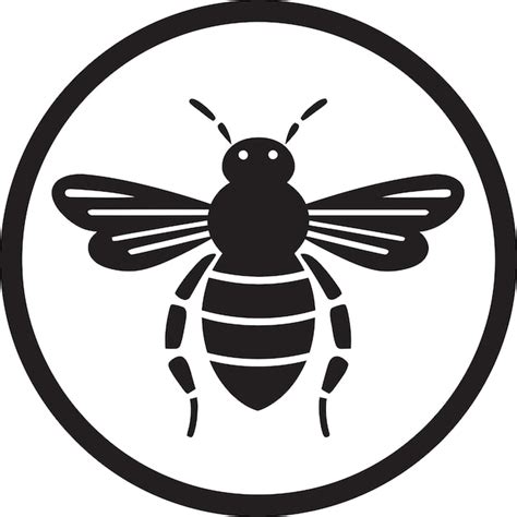 Premium Vector Pollinator Bee Logo Honey Bee Face Heraldry