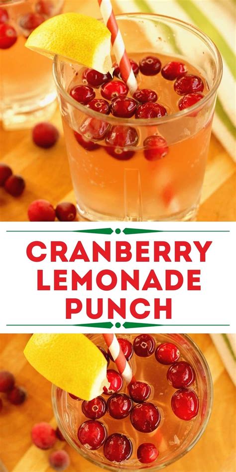 Cranberry Lemonade Diary Of A Recipe Collector