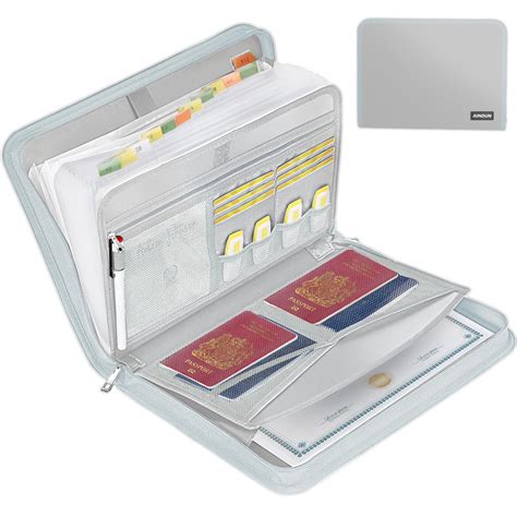 Jundun Accordion File Organizer Fireproof Accordion Folder