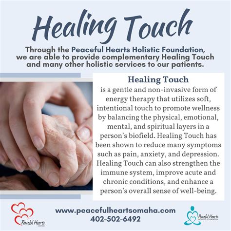 Happy Healing Touch Day From Peaceful Hearts Hospice