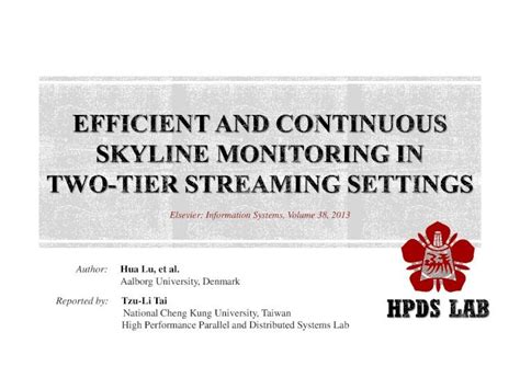 Pdf Efficient And Continuous Skyline Monitoring In Two Tier Streaming