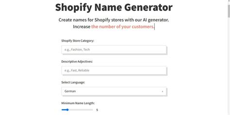 Name Your Business In 10 Seconds With Shopify Name Generator