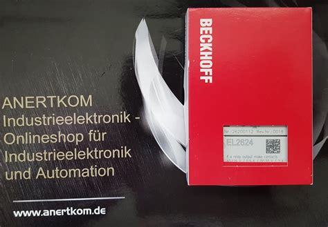 Beckhoff EL2624 4 Channel Relay Output Terminal 125V AC 30V DC