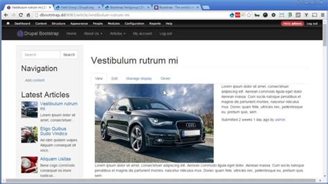 Drupal Bootstrap 23 Creating Bootstrap Tabs With Field Group Module