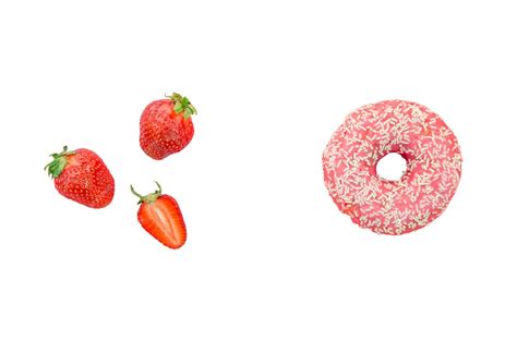 평평한 누워 건강에 해로운 음식 대 건강에 해로운 음식 무료 Psd 파일