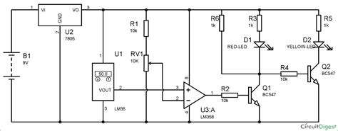 Temperature Controlled Leds Using Lm35
