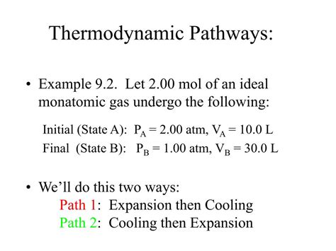 Ppt Ideal Monatomic Gas C V R C P C V R R Polyatomic Gas C V R C P R