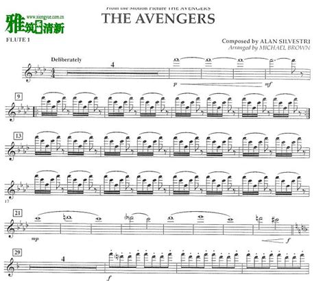 复仇者联盟the Avengers交响管乐合奏总谱 分谱
