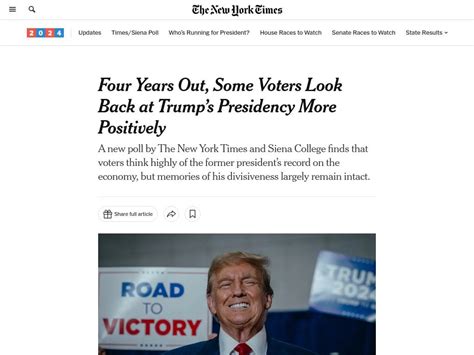 Four Years Out Some Voters Look Back At Trumps Presidency More