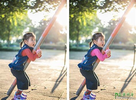 利用photoshop颜色替换工具给儿童照片中的衣服换颜色 PSD素材网
