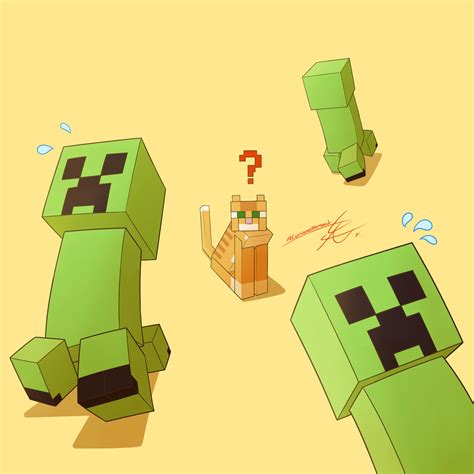 Cat Minecraft Creeper Minecraft Commentary English Commentary