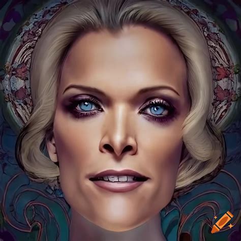 Illustrated Portrait In Edwardian Art Nouveau Style On Craiyon