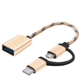 Jual Kabel Otg In Multifungsi Besi Cable Usb Otg To Micro Type C In Bahan Superr Bagus