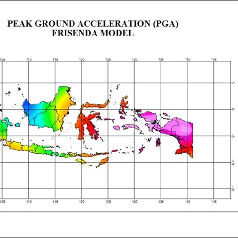 Peak Ground Acceleration Pga Map With Frisenda Model Download