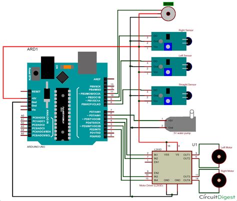 Cell Phone Controlled Robot With Fire Detection Sensors Arduino