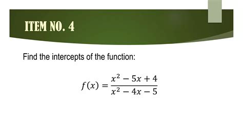 General Mathematics Intercepts Of Rational Functions Pdf