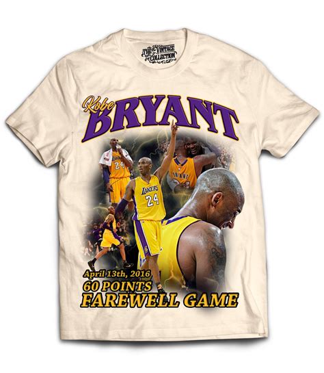 Kobe Farewell Tribute Vintage Shirt Frontback White The Retro