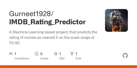 Github Gurneet1928imdbratingpredictor A Machine Learning Based