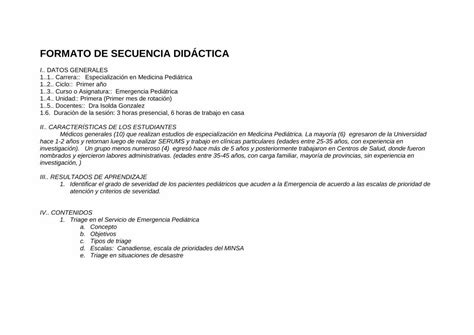 pdf secuencia didactica triage en emg dokumen tips