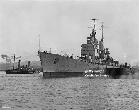 The Royal Navy Fast Battleship Hms Vanguard Undergoes Her Final