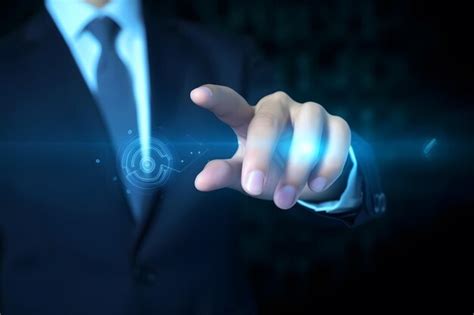 Premium Ai Image Hand Touching Modern Interface Digital