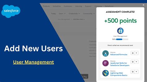 User Management Add New Users Trailheadsalesforce Youtube