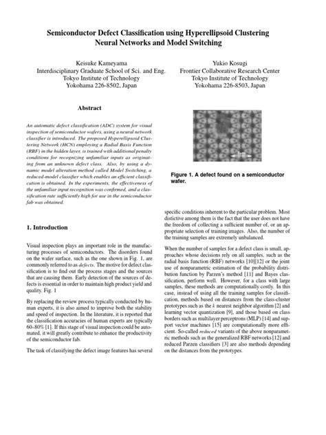 semiconductor defect classification artificial neural network