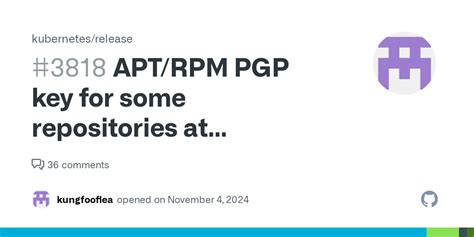 APT RPM PGP Key For Some Repositories At Pkgs K8s Io Expired At 2024 11