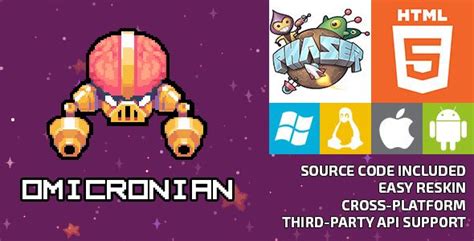 omicronian html5 game phaser source code coding html5