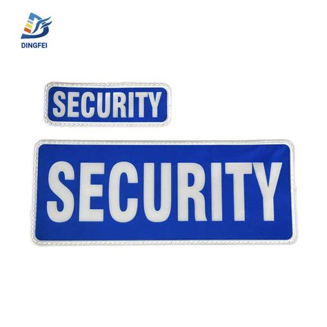 Blue Pvc Reflective Security Patches Prismatic Reflective Film Pvc