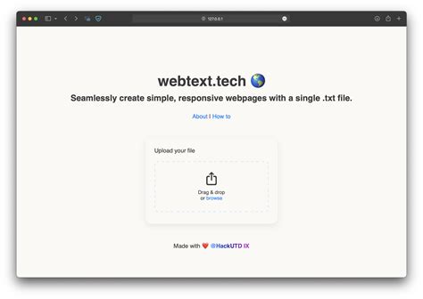 Webtext Tech Devpost
