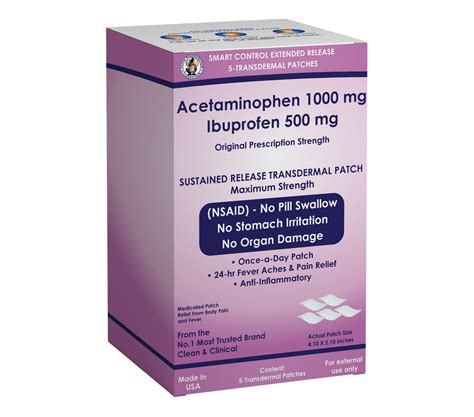 Acetaminophen Ibuprofen Transdermal Patch Once A Day Transdermal Patch