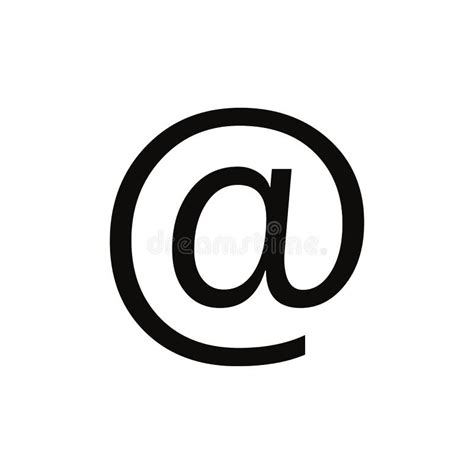 Arroba Icon Email Stock Illustration Illustration Of Flat 250746236