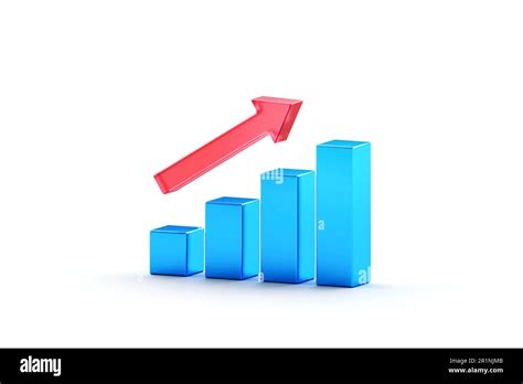 3d Business Blue Graph With Red Arrow Icon Trade Arrow Exchange Price