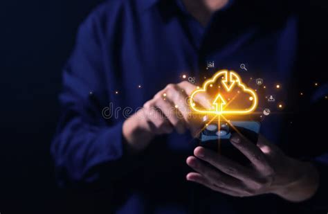 cloud computing show diagram representation technology icons the