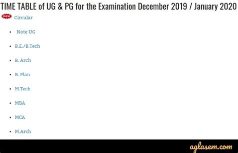 VTU Time Table 2024 Released UG PG Exam Time Table AglaSem