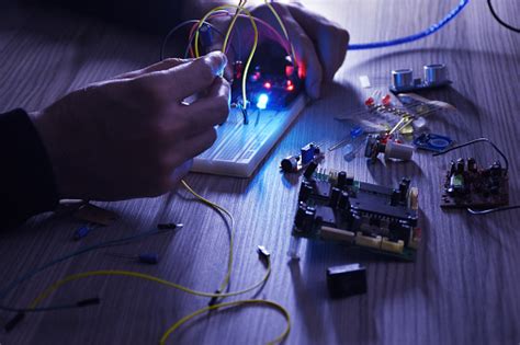 An Engineer Working On Opensource Hardware And Software Project