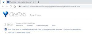 Chrome Vertical Tabs How To Open Side Tabs In Google Chrome