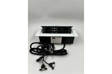 Встраиваемая выдвижная розетка Inrior на 2 ЕВРО, 2 USB, 2 RJ45 и HDMI ...