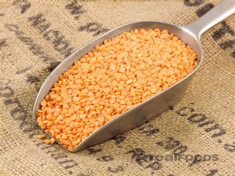 Red Split Lentils From Real Foods Buy Bulk Wholesale Online
