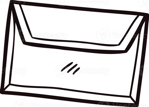 Hand Drawn Cute Envelope In Doodle Style 24206713 Png