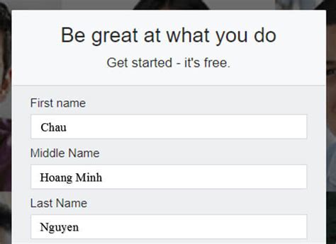 First Name Last Name Middle Name là gì Cách điền họ tên tiếng
