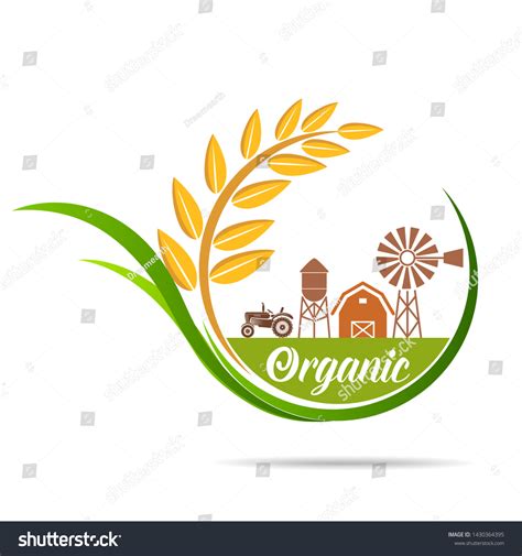 Farm Fresh Vector Emblems Stickers Farming Stock Vector Royalty Free