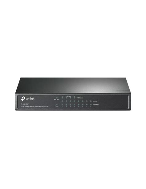 Tp Link Port Gigabit Poe Desktop Switch Tl Sg P Miro
